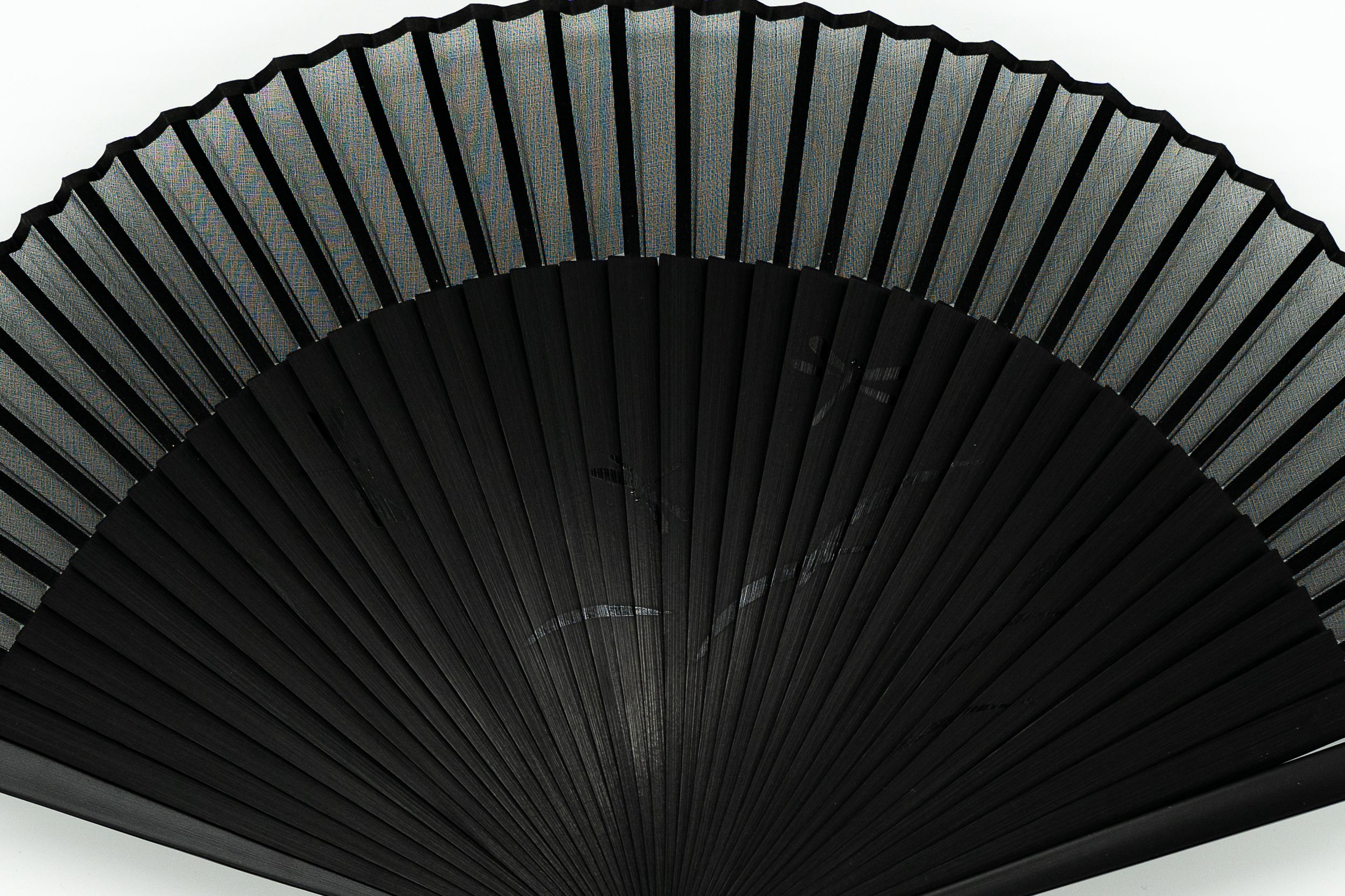 Dragonfly (black silk)[FOLDING FAN CASE INCLUDED in a high-grade paulo ...