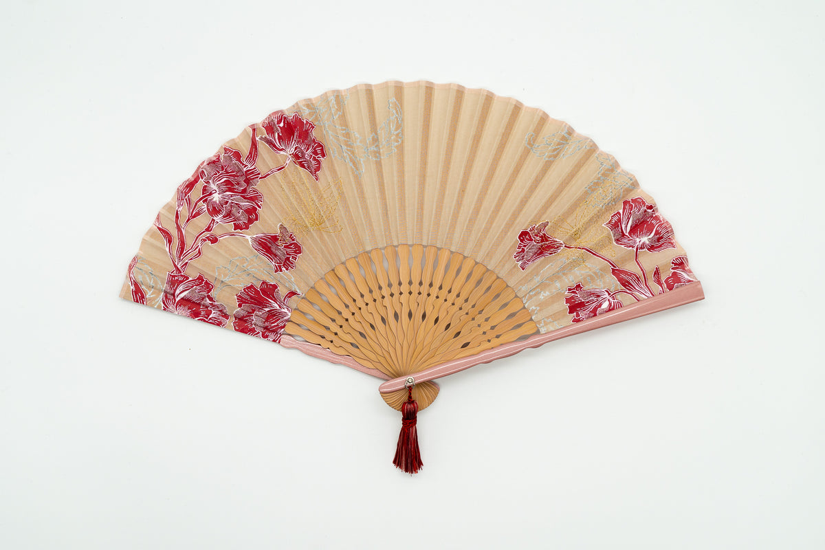Butterfly (1294S) [FOLDING FAN CASE INCLUDED in a high-grade paulownia ...