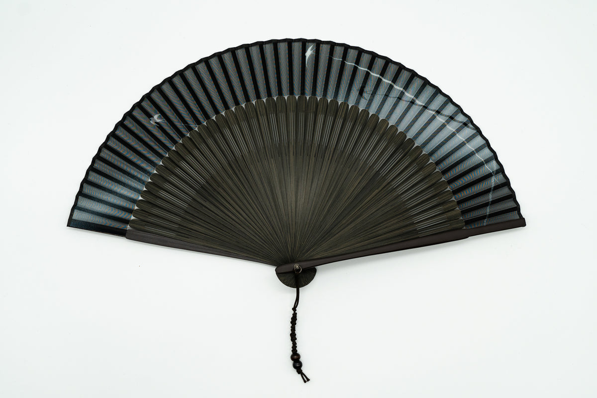 Swallow (3222S) [FOLDING FAN CASE INCLUDED, PAULOWNIA BOX]ケース付– 扇専門店 万葉